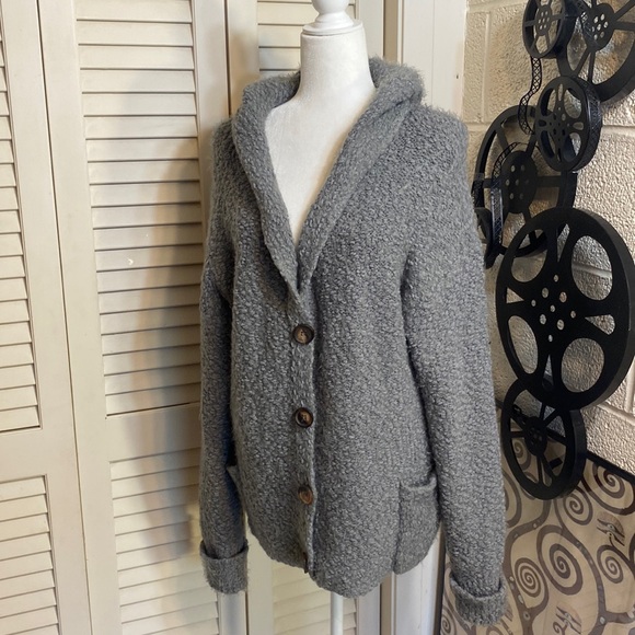 POL | Sweaters | Pol L Heavy Weight Oversized Gray Cardigan With Long ...